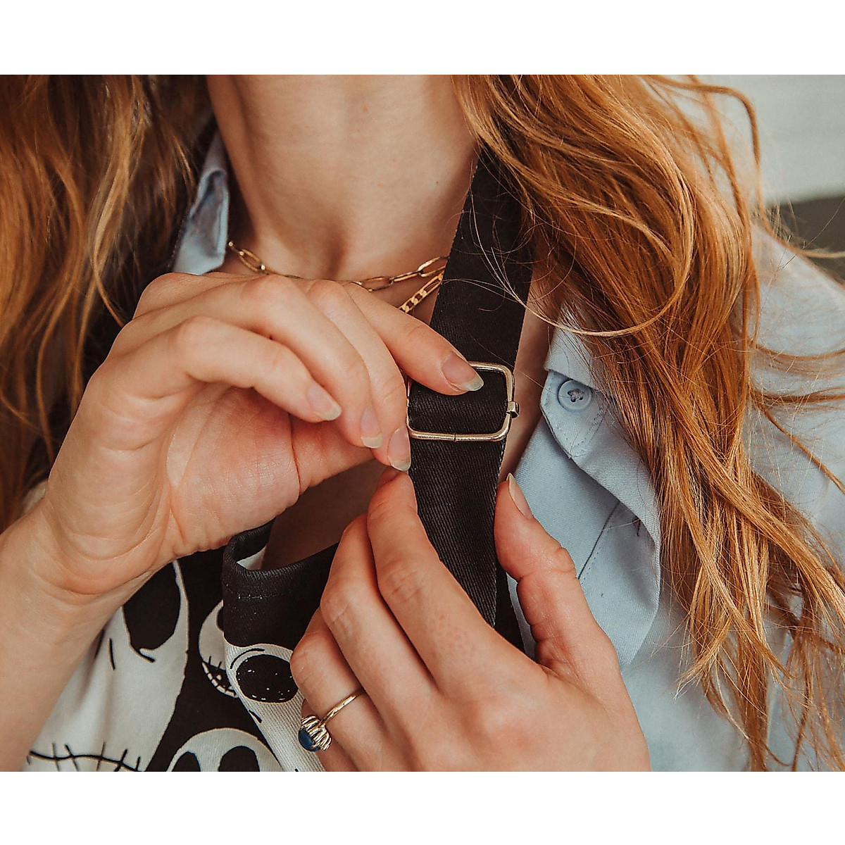 Ukonic Disney The Nightmare Before Christmas Jack Skellington Faces Cooking Apron For Kitchen, Baking, BBQ