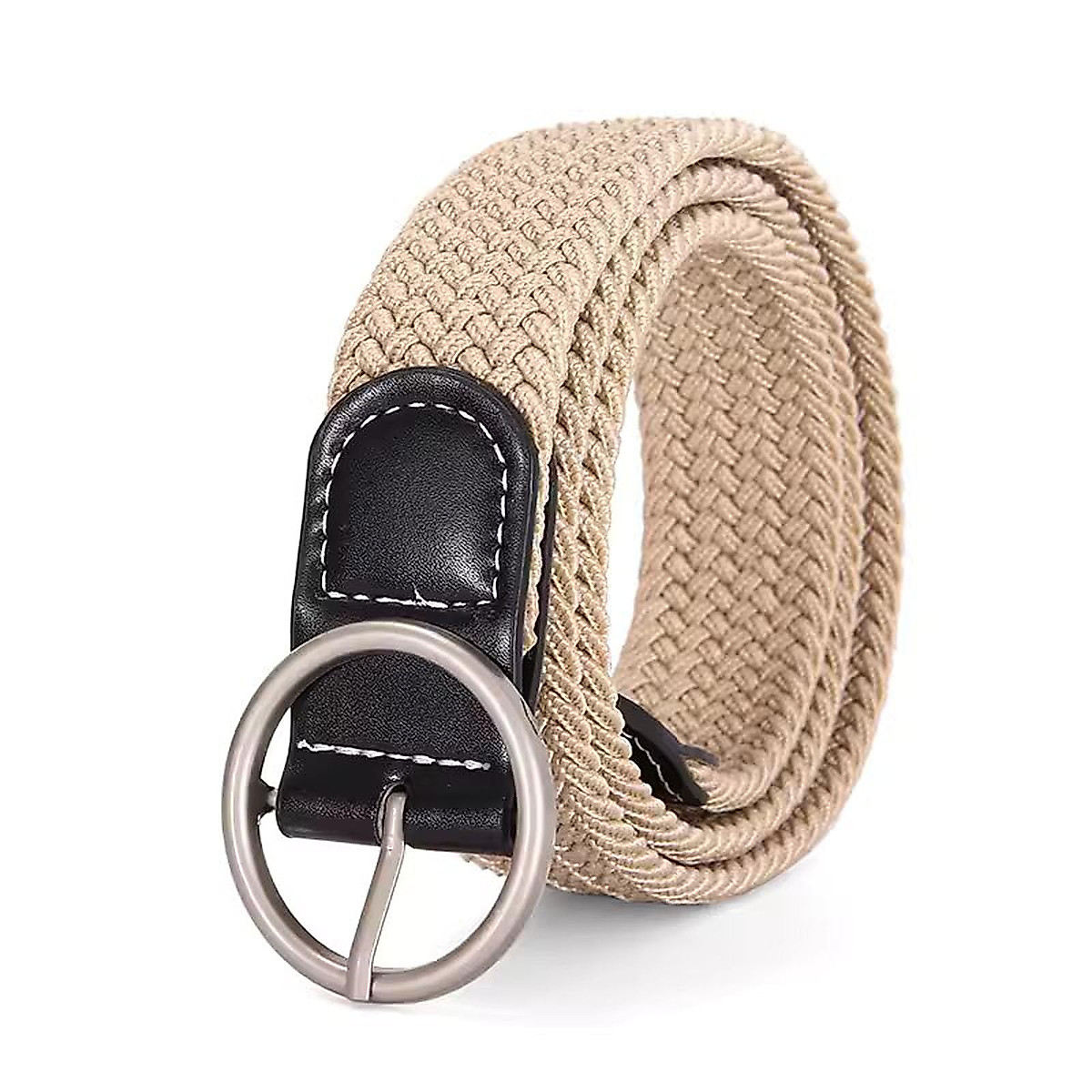 Swtddy 2 Pack Women's Stretch Braided Web Belts Elastic For Jeans Casual Pants Dresses Belt