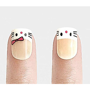 Beautia 3 Pack 60Tips So Cute Junior False Fake Design Nails, Sticker Nail for Kids