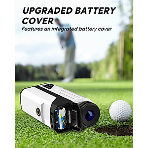 Wosports Golf Rangefinder, 800 Yards Laser Distance Finder with Slope, Flag-Lock with Vibration Distance/Speed/Angle Measurement, Upgraded Battery Cover