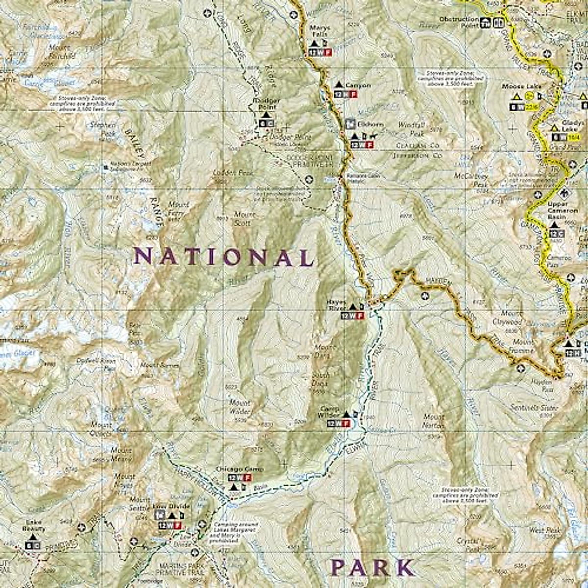 Olympic National Park Map (National Geographic Trails Illustrated Map, 216)