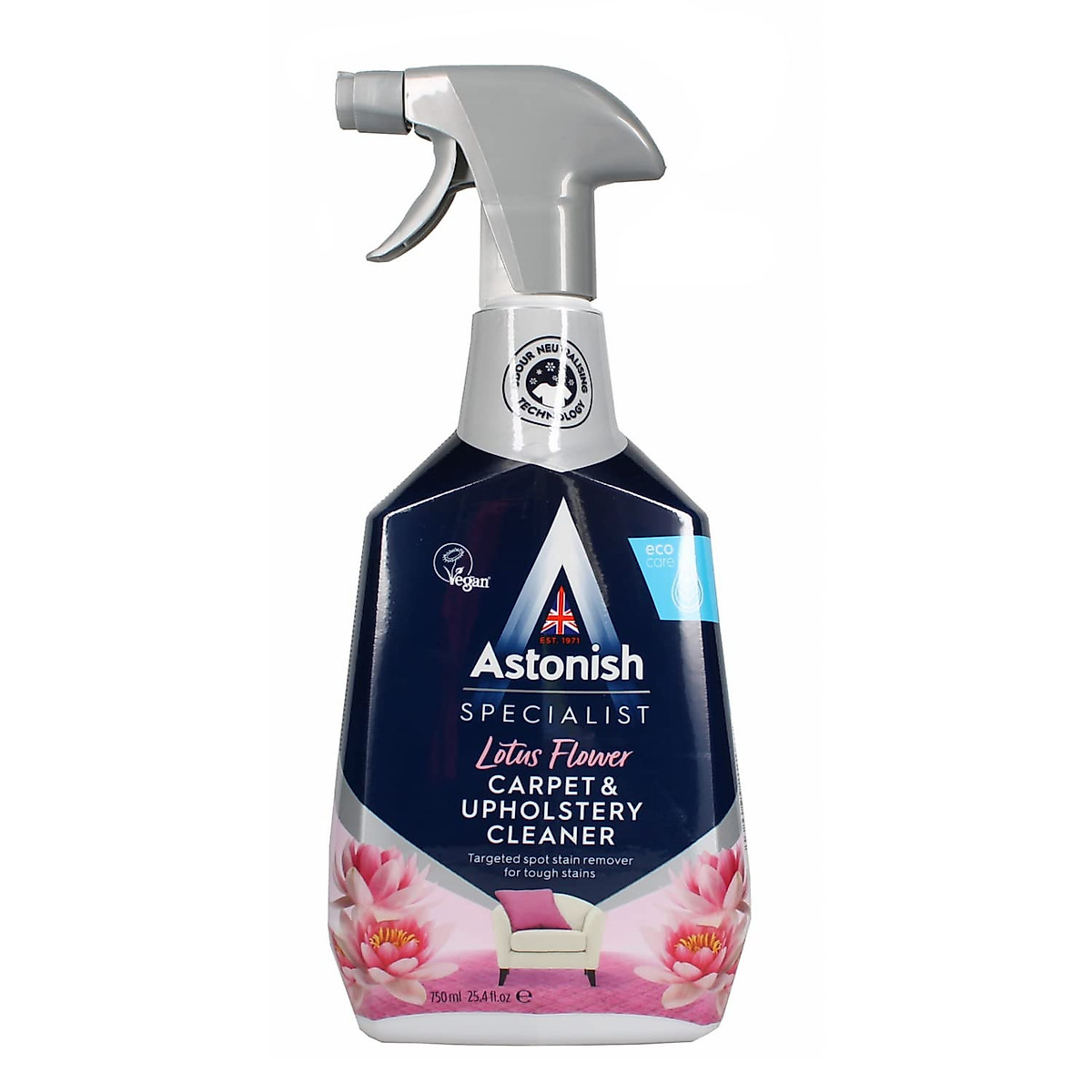 Astonish Specialist Furniture and Carpet Cleaner Bundle - Includes Carpet, Chair and Upholstery Deep Cleaning Fabric Spray (750ml) & Leather Conditioning Cream for Leather Goods and Furniture (250ml)