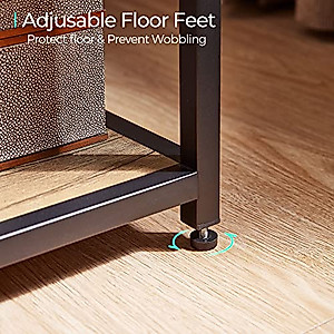 LINSY HOME Console Table, Wood Sofa Table, 4-Tier Entryway Table, Sofa Tables Narrow Long with Storage Shelves, 39.3” Console Tables for Entryway, Hallway, Sofa, Couch, Living Room, Bar, Kitchen