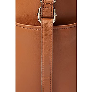 Tommy Hilfiger Beth II Convertible Satchel Saffiano PVC Cognac One Size