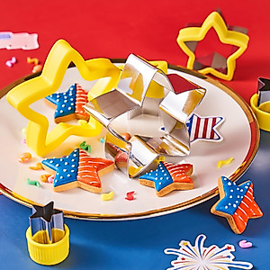 ETERSION Star Cookie Cutter 5 Pieces 5 Sizes 1" to 4"