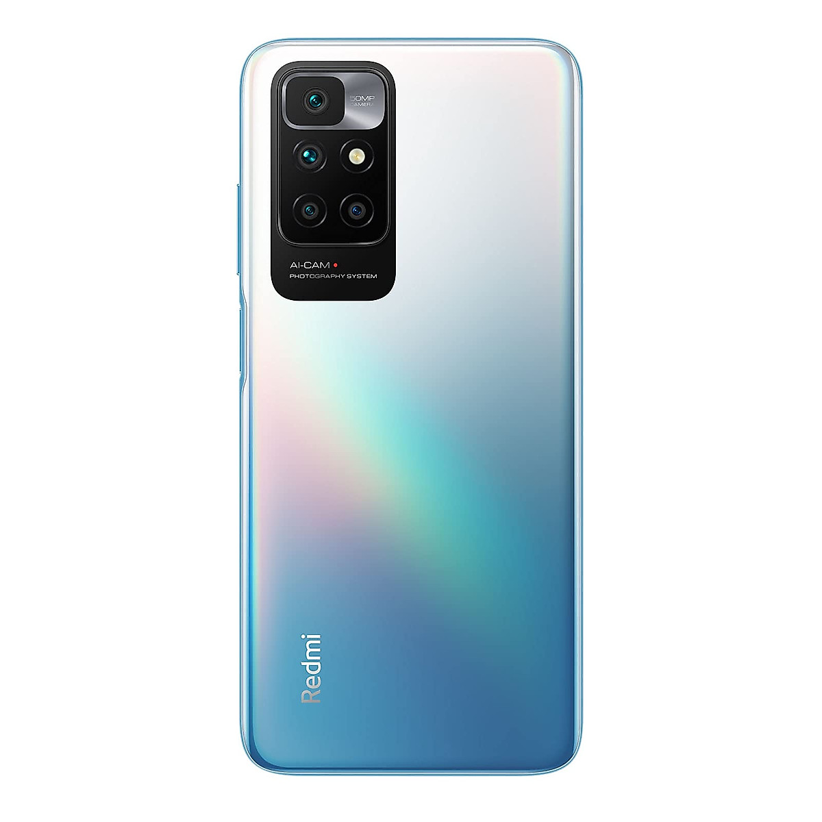 Xiaomi Redmi 10 4G Volte GSM Factory Unlocked 6.5" 50MP Quad Camera (Sprint Boost Cricket) + Fast Car Charger Bundle (Sea Blue, 64GB+4GB)