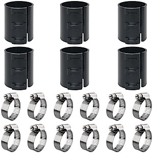 WHYHKJ 6PCS Home Office Desk Chairs Fixing a Sinking Office Chair Cylinder Alternatives Gas Lift with 12PCS Stainless Steel Hose Clamps