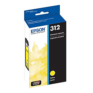 EPSON T312 Claria Photo HD -Ink Standard Capacity Yellow -Cartridge (T312420-S) for select Epson Expression Photo Printers