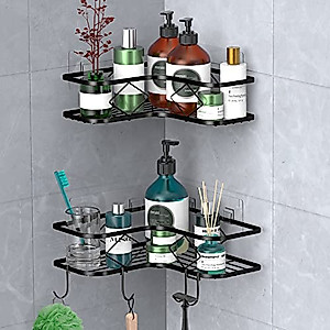 Kadolina 2 Pack Corner Shower Caddy Shelf, Shower Caddy Over Shower Head