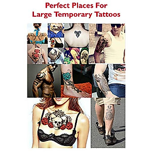 Half Cheeta Half Men Large 8.25" Temporary arm Tattoo Cheap Fun Stocking Stuffers