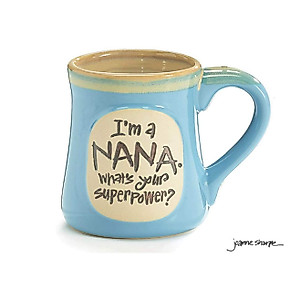 Nana Best Job Ever Porcelain Aqua Coffee Tea Mug Cup