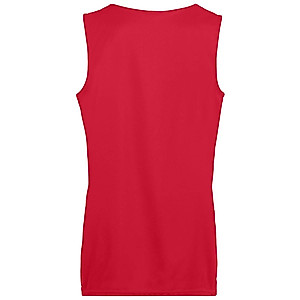 Augusta Sportswear womens Augusta Ladies Reversible Wicking Tank Sleeveless, Red/White, Large US