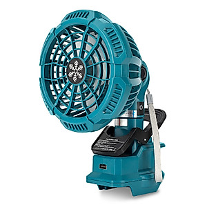 Taingwei Portable Clip on Fan for Makita 18V LXT lithium Battery,Battery Powered Stroller Fan with 3 Energy Efficient Speed Settings for Bedroom,Outdoor,Camping and Job Site(Tool Only)