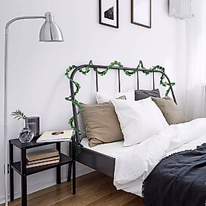 LIOOBO Yards Green Vines Garland Artificial Ivy Garland Foliage Green Leaves Fake Vine Leaf Hanging Plants for Wedding Party DIY Green Leaves Headband Headbands Vines- Garland