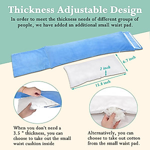 KAVIL Lumbar Support Pillow for Sleeping Lower Back Sciatic Nerve Pain Relief Lumbar Roll for Office Chair & Bed Body Pain Relief Side Sleeping Lumbar Cushion for Sciatica, Herniated Disc, Scoliosis