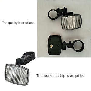 AISIBO Bike Front and Rear Reflectors, Bike Front and Rear Reflectors, Bike Safety Warning Reflectors for Handlebar and Night Cycling