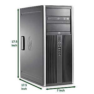 HP Tower Computer Gaming PC [ Intel Core i7 Processor, 16GB Ram, 128GB SSD, 2TB Hard Drive, HDMI, Wireless WiFi] AMD Radeon RX 550 4GB, Windows 10 (Renewed)
