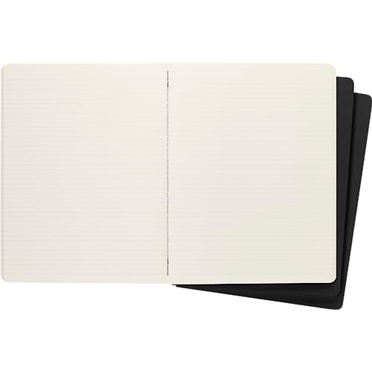 Moleskine Cahier Journal, Soft Cover, XXL (8.5" x 11") Ruled/Lined, Black, 120 Pages (Set of 3)