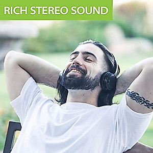 Avantree AH6B - Bluetooth 5.0 Wireless On Ear Headphones, Premium Sound, 22 Hrs Playtime, Soft Padding, Lightweight, Universal Compatible with Cell Phone, Tablet, PC, and Laptop, Black