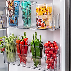 Set of 5 Refrigerator Storage Compartments - Refrigerator Storage Containers - Kitchen Pantry, BPA-Free Freezer Storage Containers Set of 5 Fridge Containers, Food Cabinet for Kitchen Hinaa