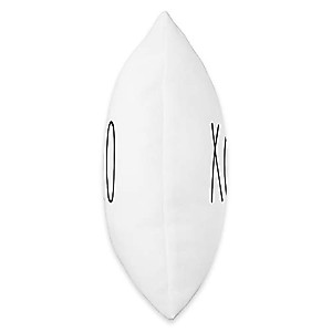 XOXO, Rae Inspired Text Dunn, Hugs, Kisses, Love Throw Pillow, 16x16, Multicolor