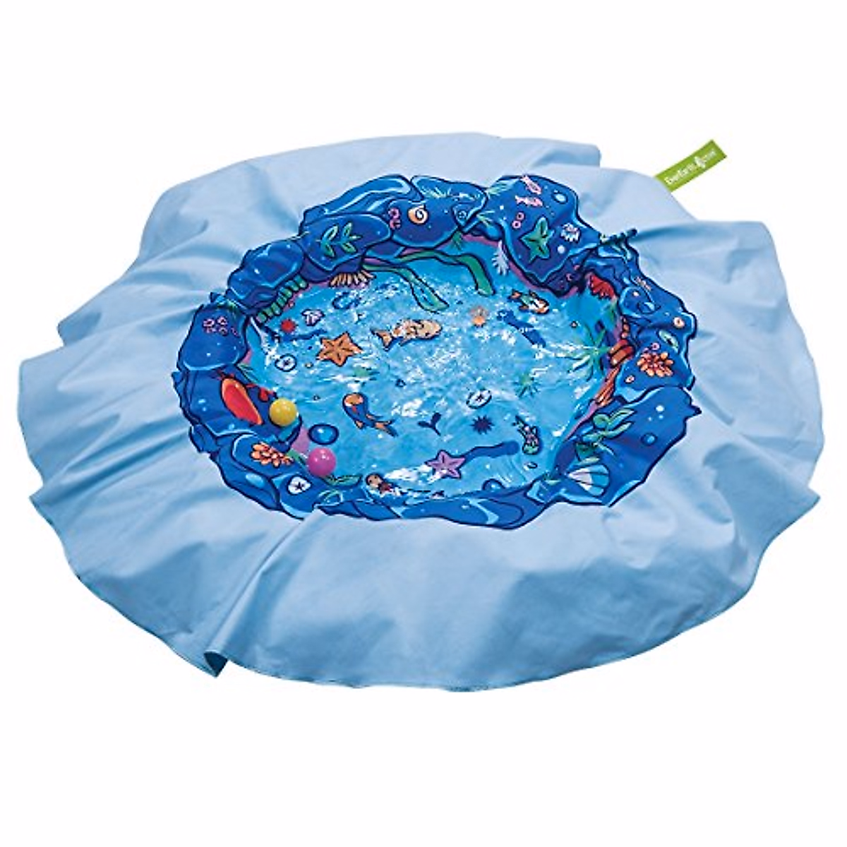 EverEarth E Lite Waterproof Beach Blanket & Kiddie Pool, Blue