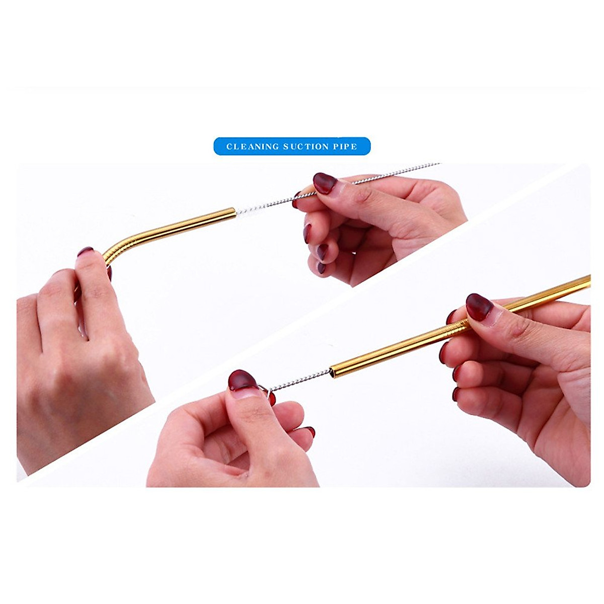 20 Pack Reusable Stainless Straws, 6-inch Short Drinking Straw Stainless Steel, Portable Straw for Cocktails Travel Kid, Metal Cocktails Straw With Cleaning Brush and Carry Bag