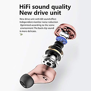 Wireless Earbuds, Bluetooth Headphones Touch Control with Wireless Charging Case, Waterproof TWS Stereo Headphones in-Ear Built-in Mic Headset Sound with Deep Bassfor iPhones and Samsung Galaxy