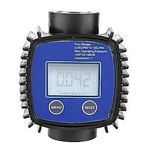 1″ Digital Flow Meter,Multipurpose High Accuracy Water Diesel Flowmeter,Flow Meter for Garden Hose,for Diesel, Gasoline, Urea, Chemical Liquid, Water, Oil and Other Media