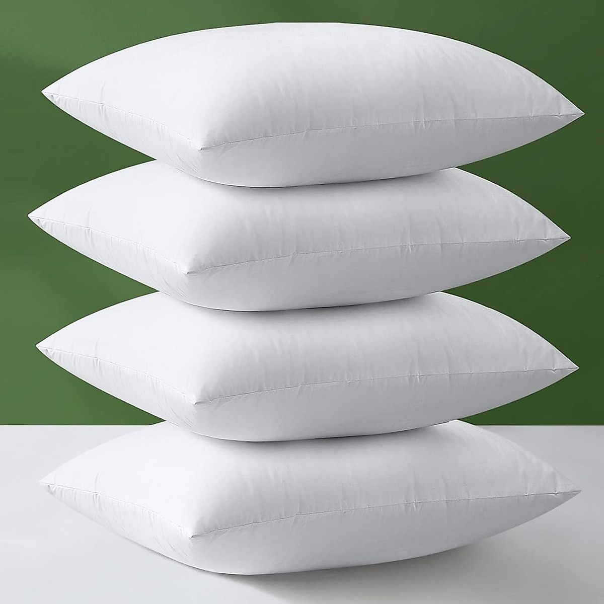 ROKDUK Bed Pillows for Sleeping Standard Size Set of 4, Cooling Hotel Quality for Back Stomach or Side Sleepers White