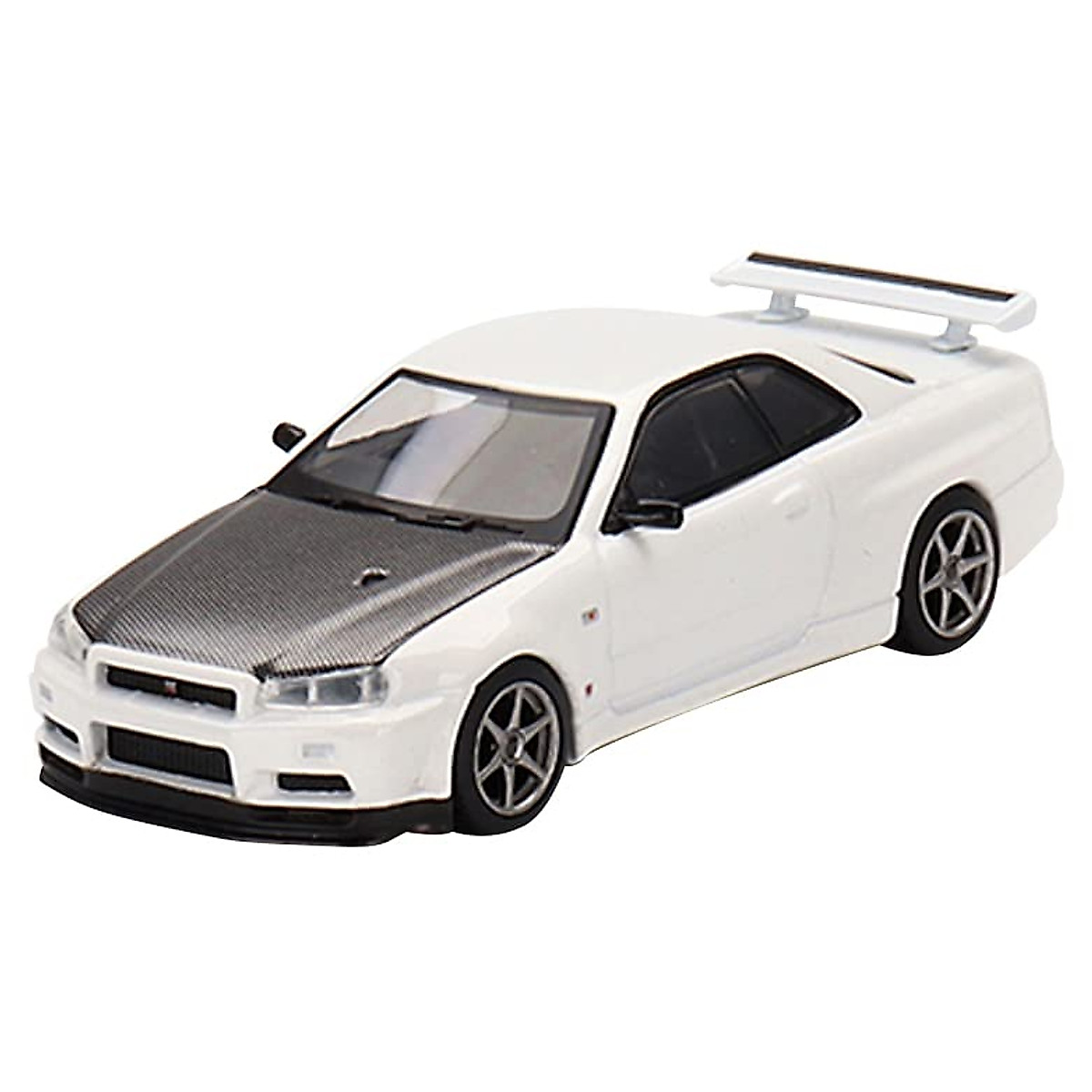 MINI GT 1/64 Nissan Skyline GT-R R34 V-Spec II N1 White (Right Handle) Finished Product