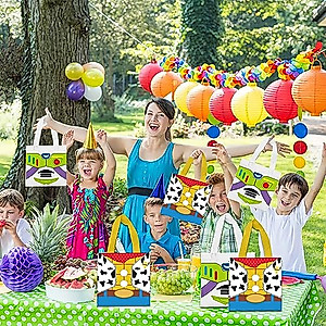 Hbavfihnbg 20 Pcs Toy Inspired Story Favor Bags, Treat Candy Goodie Gift Non-woven Bags Reusable for Kids Birthday Party Supplies Baby Shower Toy Inspired Story Theme Party Decorations