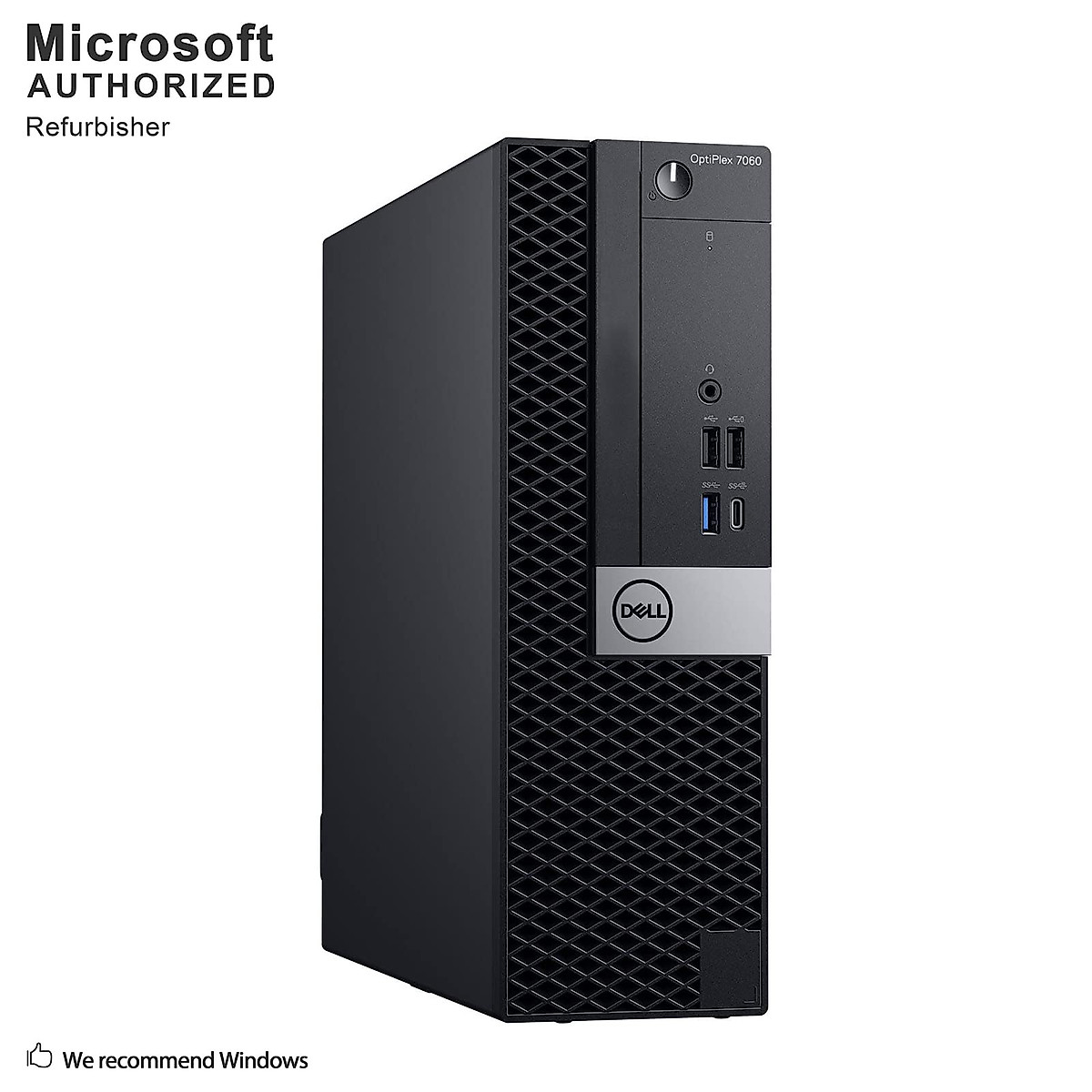 Dell OptiPlex 7060 SFF High Performance Desktop Computer, Intel Six Core i5-8500 up to 4.1GHz, 16G DDR4, 256G SSD, WiFi, BT, 4K Support, DP, Windows 10 Pro 64 Bit English/Spanish/French(Renewed)
