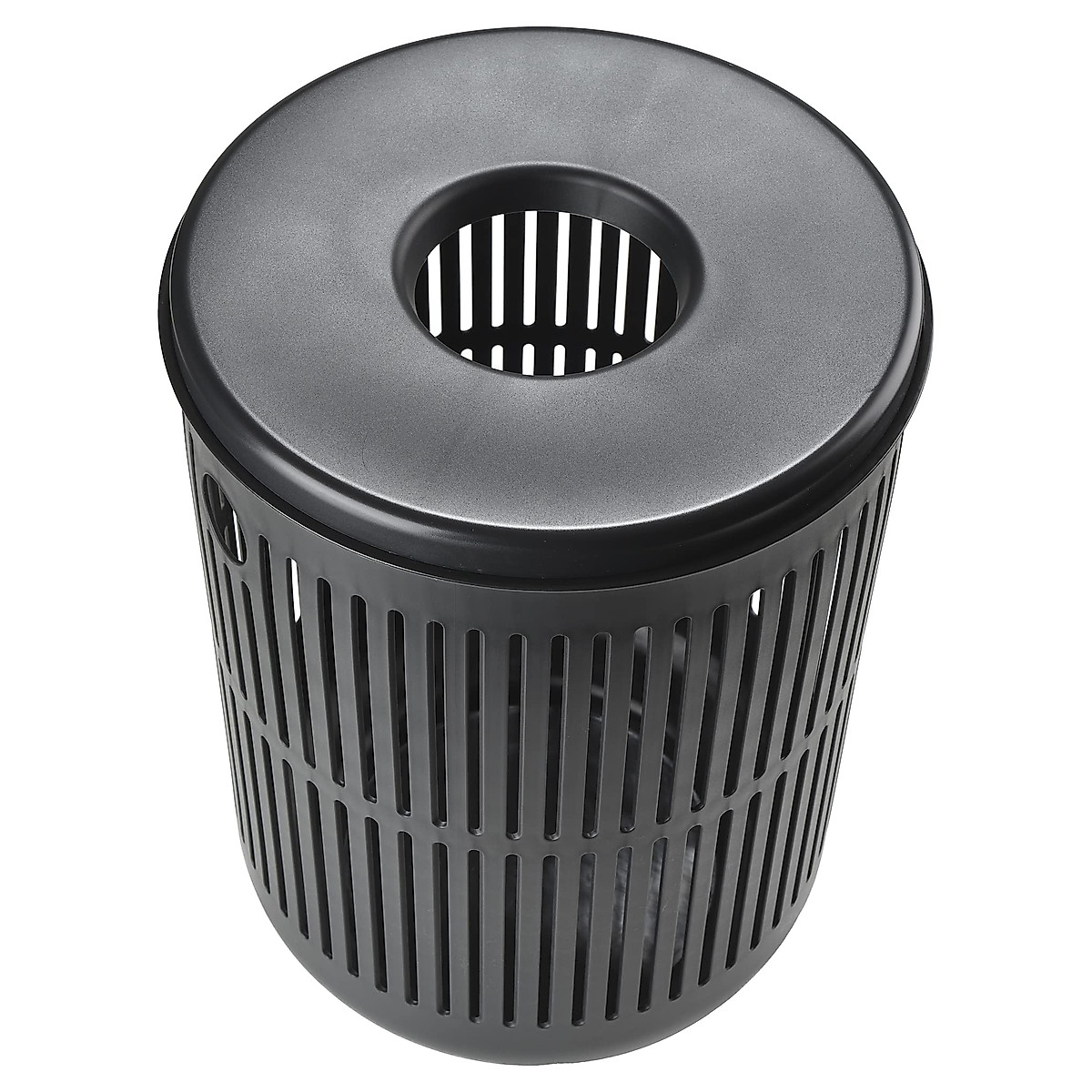 Zone Denmark Laundry Basket - Elevate Your Laundry Routine with Style and Functionality, Black 16.14x16.14x21.65 inches