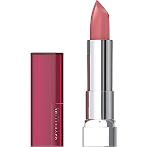 Maybelline Color Sensational Lipstick, Lip Makeup, Cream Finish, Hydrating Lipstick, Flush Punch, Nude Pink ,1 Count