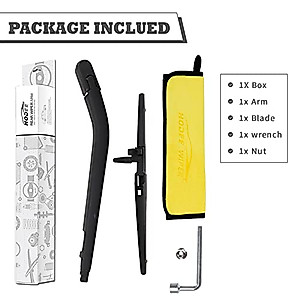 Rear Wiper Arm Blade Nut Set Replacement for Toyota 4Runner 2003-2009,Rear Wiper Cover Accessories Assembly, Wiper Cap Set for Back Windshield Window 852413531