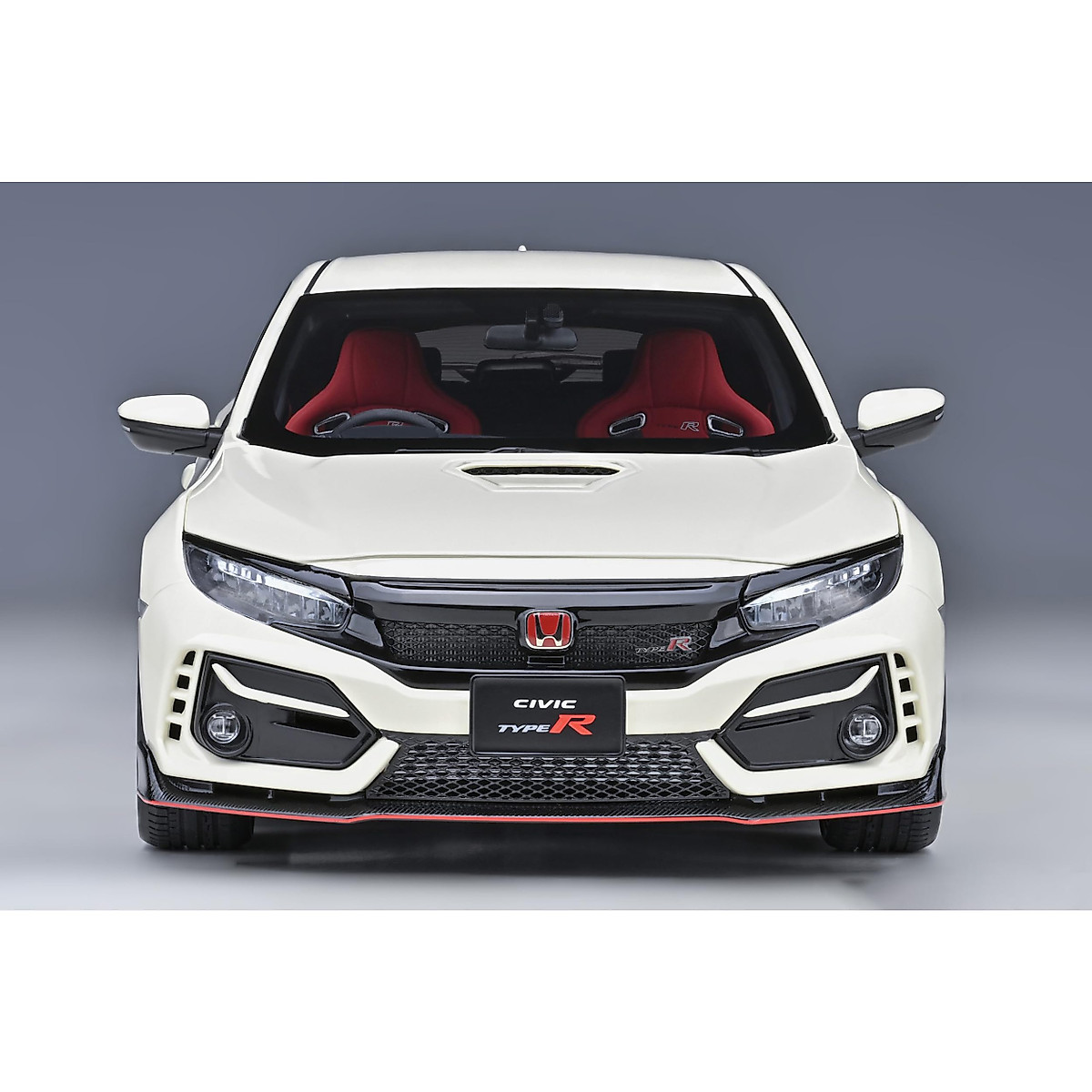 2021 Civic Type R (FK8) RHD (Right Hand Drive) Championship White 1/18 Model Car by Autoart 73220