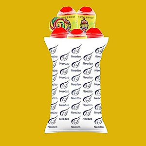 Spicy Mexican Candy, Hot Lemon Flavored Soft Paste with Gumball, Resealable Lid, 1.06 Ounces (Pack of 5) Lollipop Swirl Sticker Included