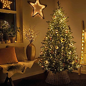 Dazzle Bright 33FT 100 LED Christmas String Lights + 360 LED 12FT x 5 FT Christmas Net Lights