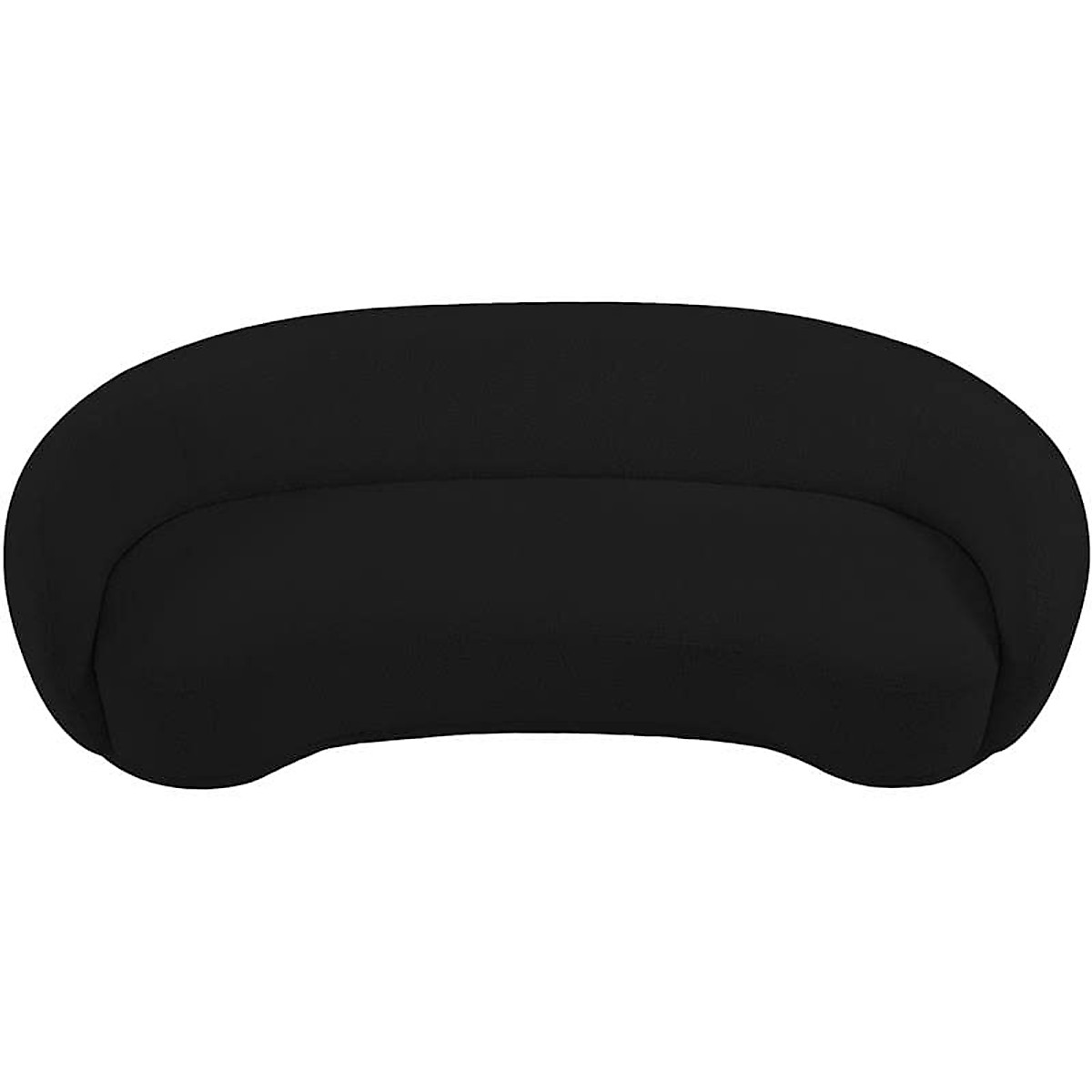 Meridian Furniture Hyde Collection Modern | Contemporary Boucle Fabric Upholstered Sofa, 89.5" W x 38" D x 27.5" H, Black