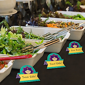 Big Dot of Happiness Happy Diwali - Festival of Lights Party Tent Buffet Card - Table Setting Name Place Cards - Set of 24