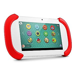 Ematic FunTab 7" HD Quad-Core Kid Safe Tablet with Android 4.2 & Kid Mode, Parental Controls, & Over 50 Apps, Red