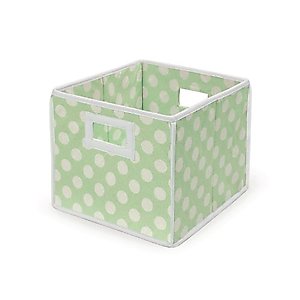 Folding Fabric Nursery Basket Storage Cube with Handle