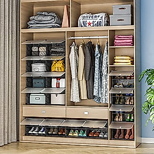 Shoe Rack, 6 Tier Shoe Rack Organizer 32 Pairs Shoe Cabinet Shoe Organizer for Closet Shoe Storage Cabinet Zapateras Organizer for Shoes, Shoe Rack for Closet for Entryway, Bedroom and Hallway, Black