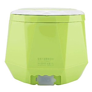 Electric Rice Cooker for Truck,24V 140W 1.6 L Electric Portable Multifunctional Rice Cooker Food Steamer for Home Truck(green)