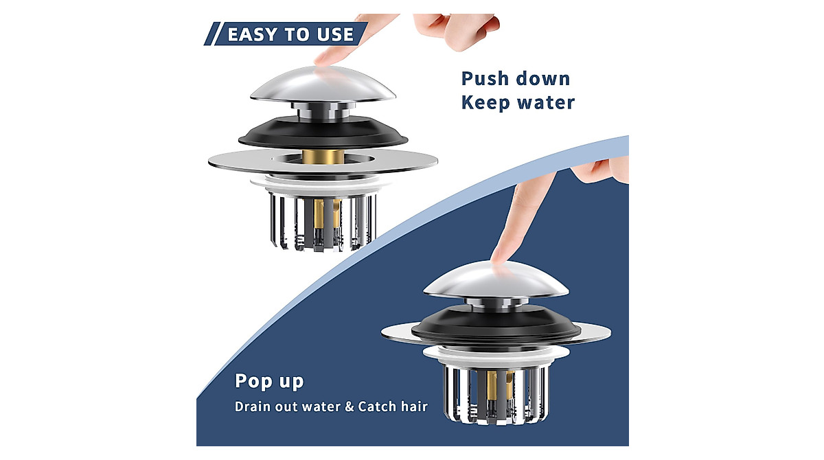 Universal Tub Stopper – Easy-Install Drain Cover for Bathtubs
