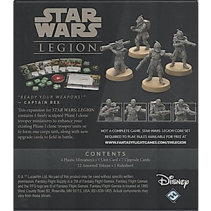 Star Wars Legion Phase I Clone Troopers Upgrade Expansion | Miniatures Game | Strategy Game for Adults and Teens | Ages 14+ | 2 Players | Avg. Playtime 3 Hours | Made by Atomic Mass Games