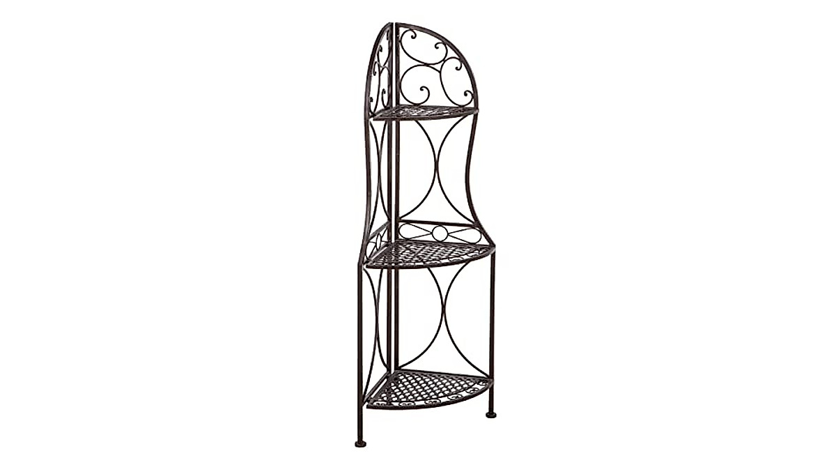 XAONIEN 3 Tier Metal Corner Shelf - Stylish & Space-Saving