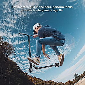 FREEDARE Complete Pro Scooter JB-1 Stunt Scooter for Kids 8 Years and Up, Teens, Adults, Trick Scooter for Beginners Black