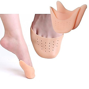 Dorytop Silicone Toe Protectors Ballet Dance Toe Pads Gel Toe Covers Ballet Pointe Shoes Soft Silicone Gel Ballet Dance with Breathable Hole(1Pair)